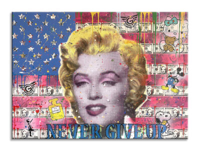 Gardani, Marilyn Monroe Flag - Original Painting on Canvas